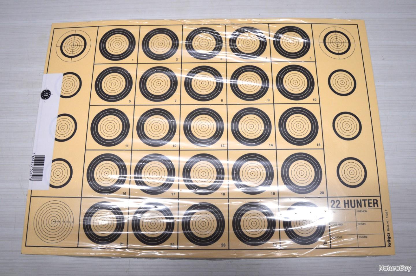 Cible Benchrest 22 Hunter 42 x 29,7 cm (A3) - Cibles papiers (14228404)
