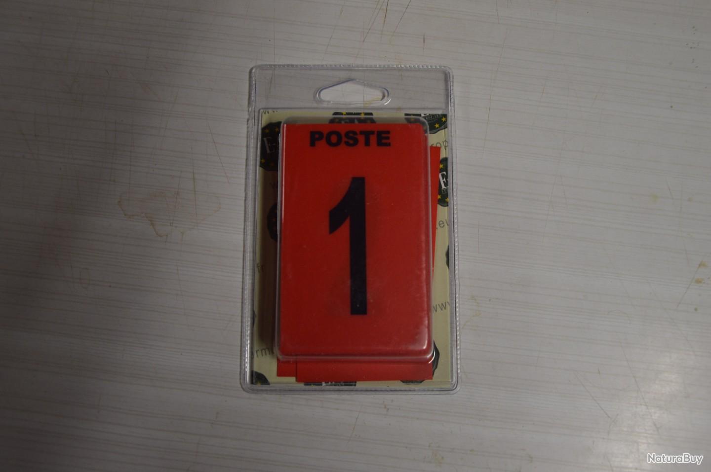 Lot de 27 plaques rouges postes de chasse - Signalisation (14228485)