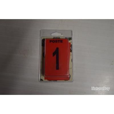 Lot de 27 plaques rouges postes de chasse - Signalisation (14228485)