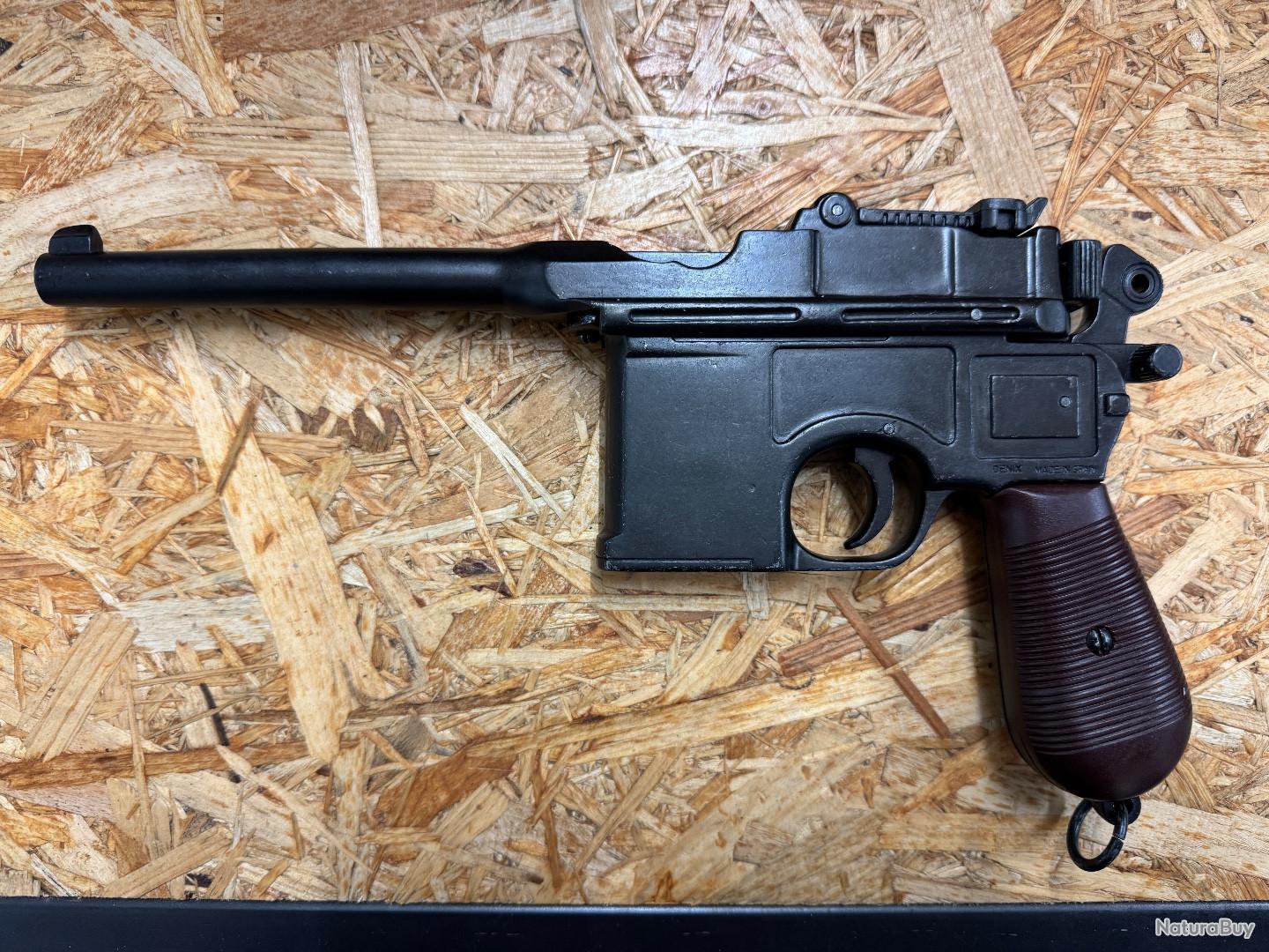 DENIX REPLIQUE PISTOLET MAUSER CAL.7-63MM 1896 C96 Référence: P1024 ...
