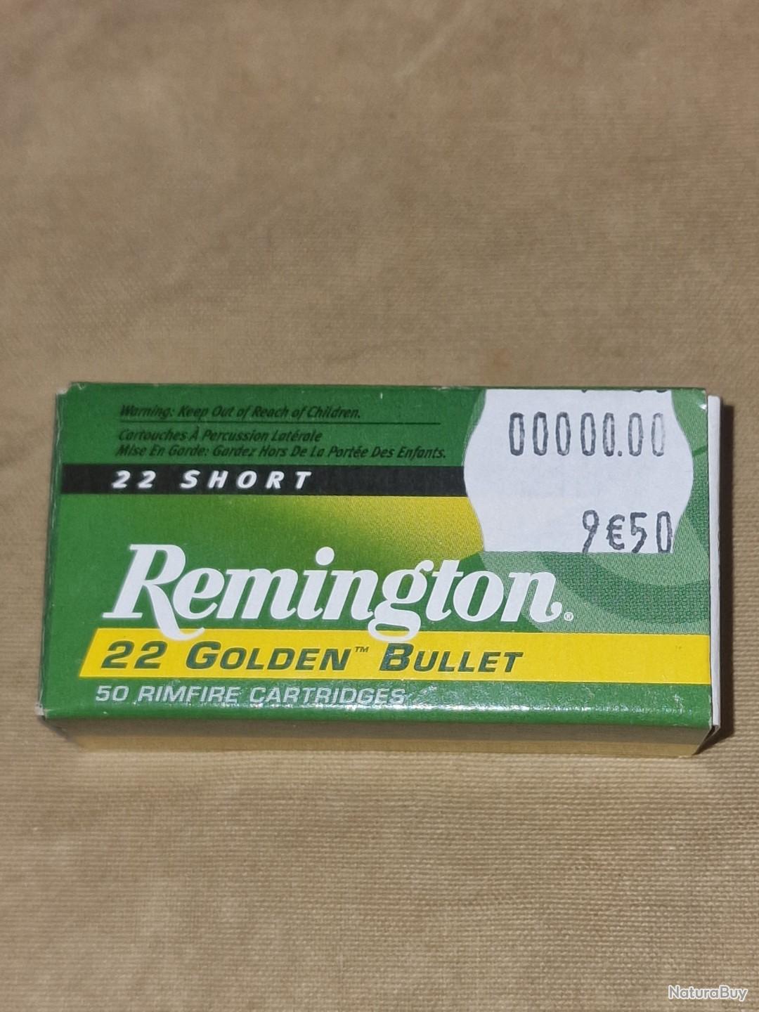 Cartouches Cal 22 Short Remington Golden Bullet Hilmar Super Destock Munitions Balles