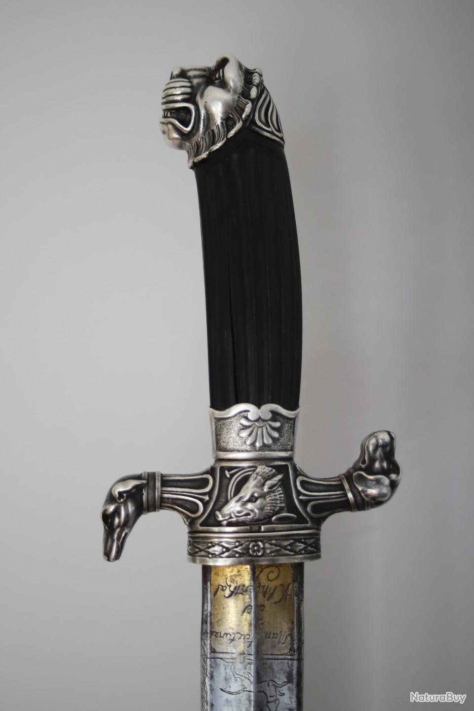 Sabre de vénerie (chasse) - France, Klingenthal, Premier Empire (1804 ...