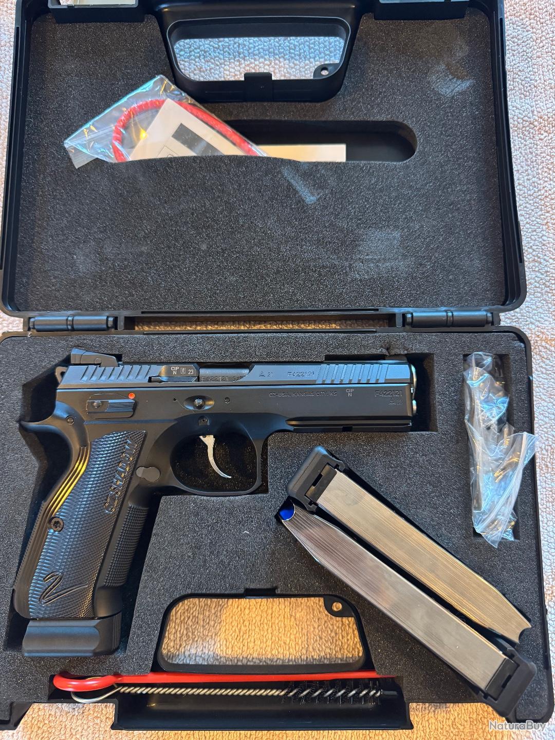 Pistolet CZ 75 Shadow 2 Black Bushing calibre 9x19 Neuf 100 cartouches tirée !!! - Pistolets de ...