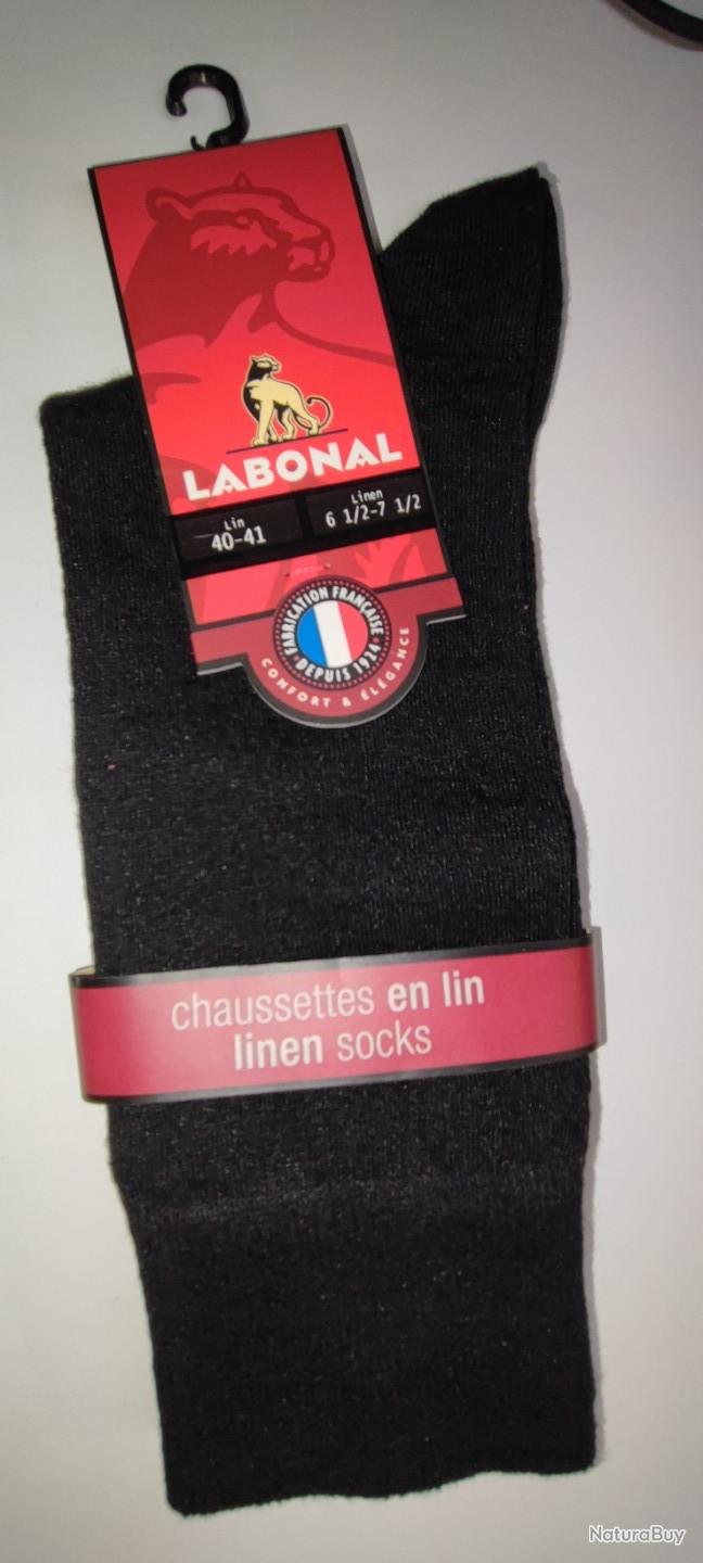 CHAUSSETTE lin noir - LABONAL - 44/45 - Chaussettes (14241013)