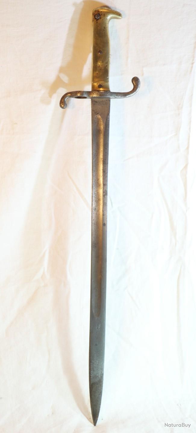 Baïonnette allemande modèle 1871 fusil M1871 MAUSER Gewehr 88 105e Régt ...