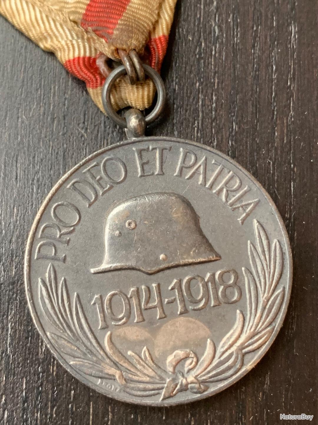 Médaille Pro Deo et Patria 1914-1918 Autriche-Hongrie - Médailles ...