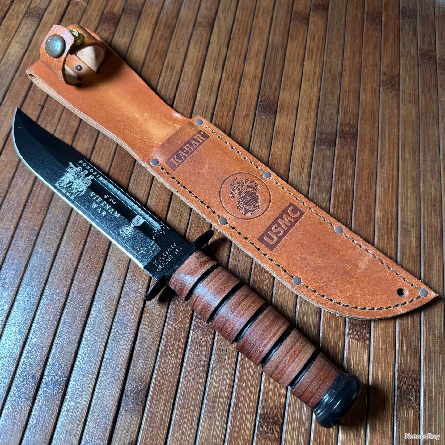 COUTEAU DE COMBAT KA BAR U.S. Army Vietnam Commemorative série limitée ...