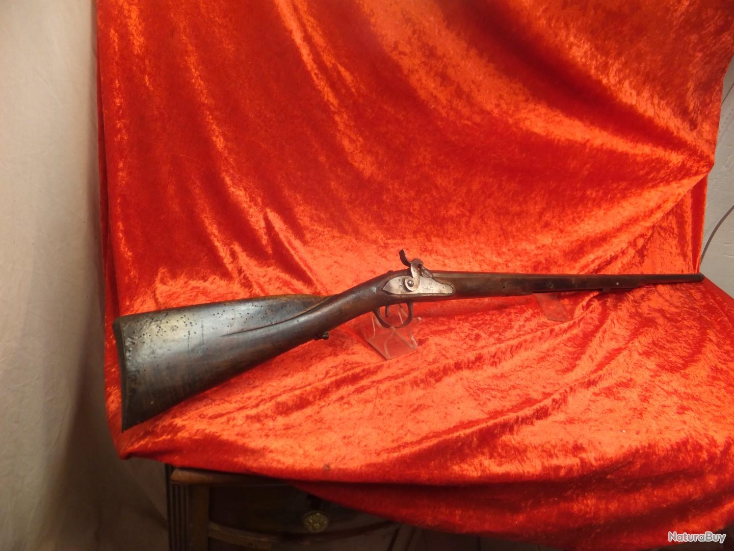 Fusil à percussion anglais ( London) chien zoomorphe ( piston ...