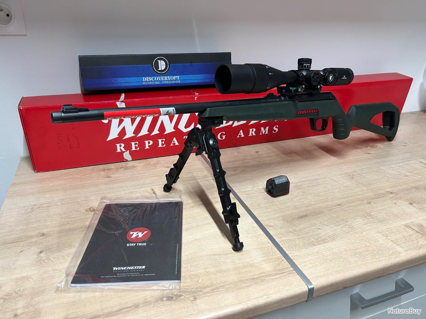 Carabine winchester xpert 22lr lunette discoveryopt 4-16 x42 ...