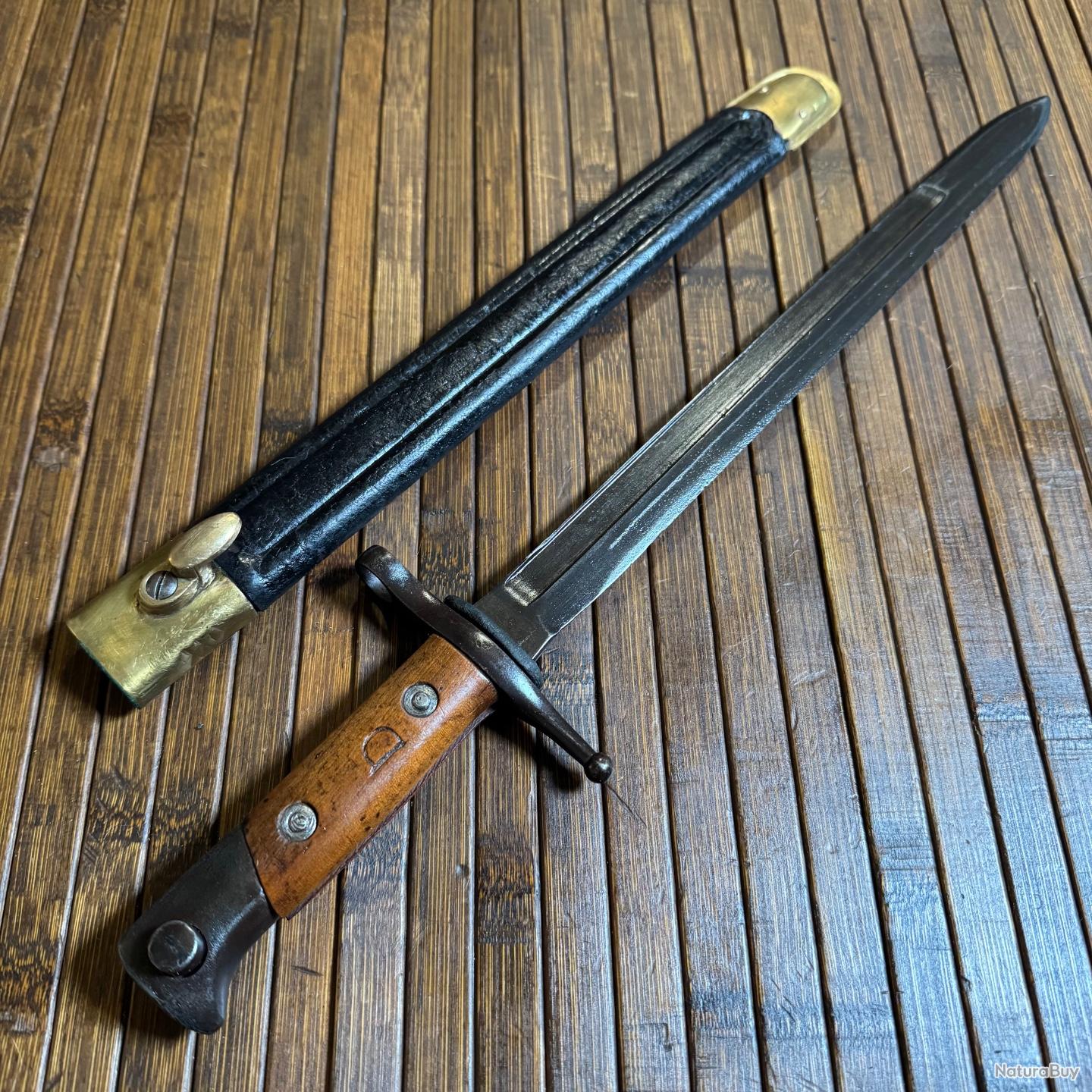 BAÏONNETTE ITALIENNE CARCANO 1891 TERNI WW2 - Baïonnettes (14258881)