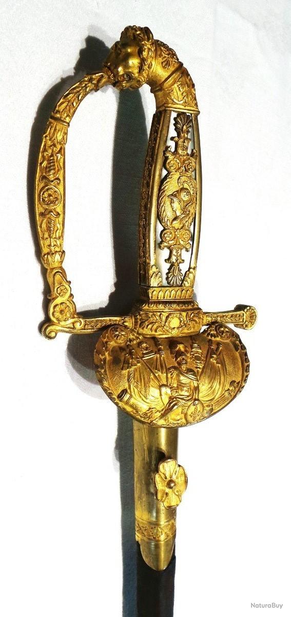 BELLE EPEE DE PAIR DE FRANCE EPOQUE RESTAURATION XIXEME - Epées (14264680)