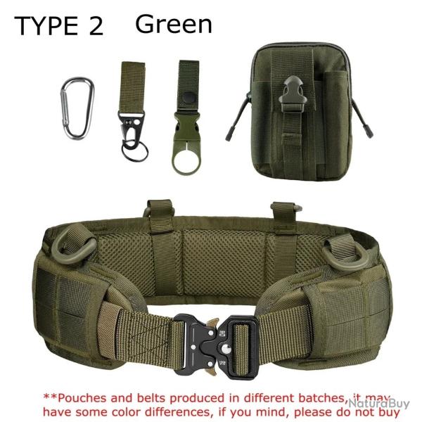 Ceinture Tactique de Chasse et Jeu de Guerre Polyvalente pour Airsoft ...