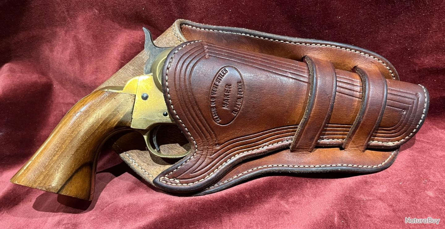 Holster cowboy droitier type cross draw fabriqué par Classic old West ...