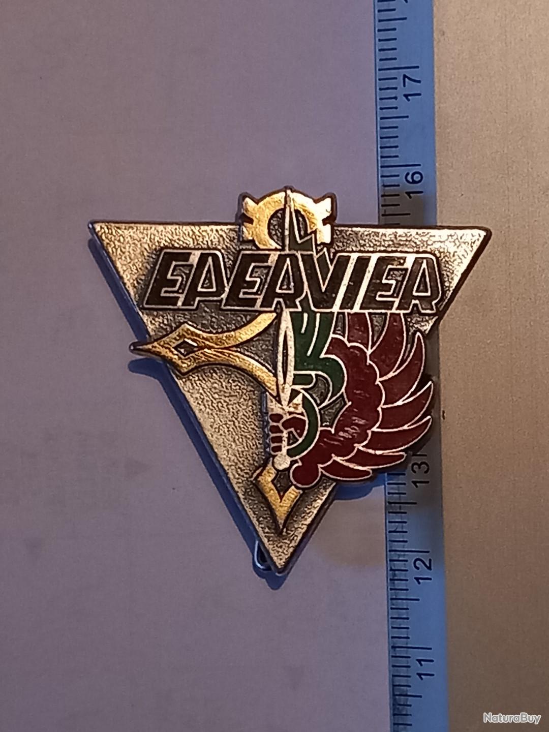 Insigne du 2ème REP pour l'opération "Epervier" - matriculé - Insignes ...