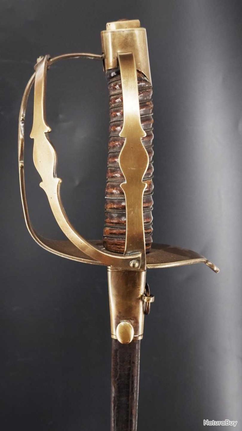 SABRE D'OFFICIER DE DRAGON LAME DE BRETTEUR POUR ENTRAINEMENT À L'ESCIME MILITAIRE - FRANCE ...