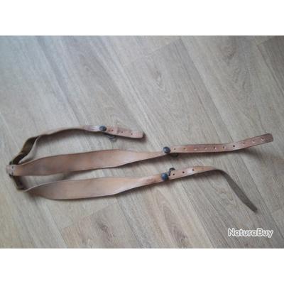 Brelage cuir bretelle suspension 11 trous équipement militaire armée ...