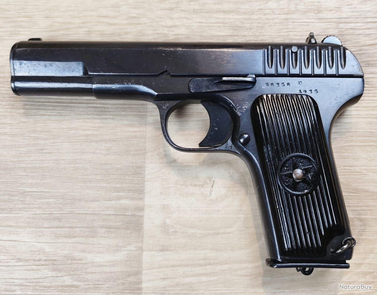 Pistolet TOKAREV TT-30 - Fabrication Russe 1935 - 7,62 x 25 Tokarev ...