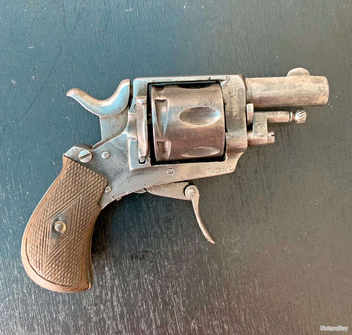REVOLVER BULLDOG CALIBRE 320, XIX° SIECLE, ELG, AVEC VERROUILLAGE DE ...