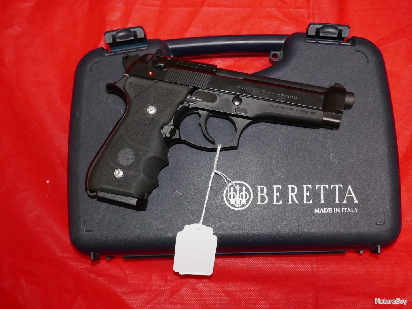 Pistolet BERETTA 92 FS en 9x19mm en très bon état avec poignée ergo ...