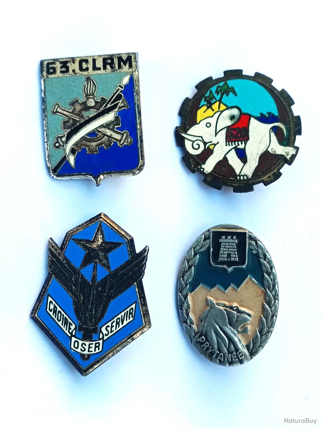 Lot de 4 insignes militaire français - Insignes - Pucelles ...
