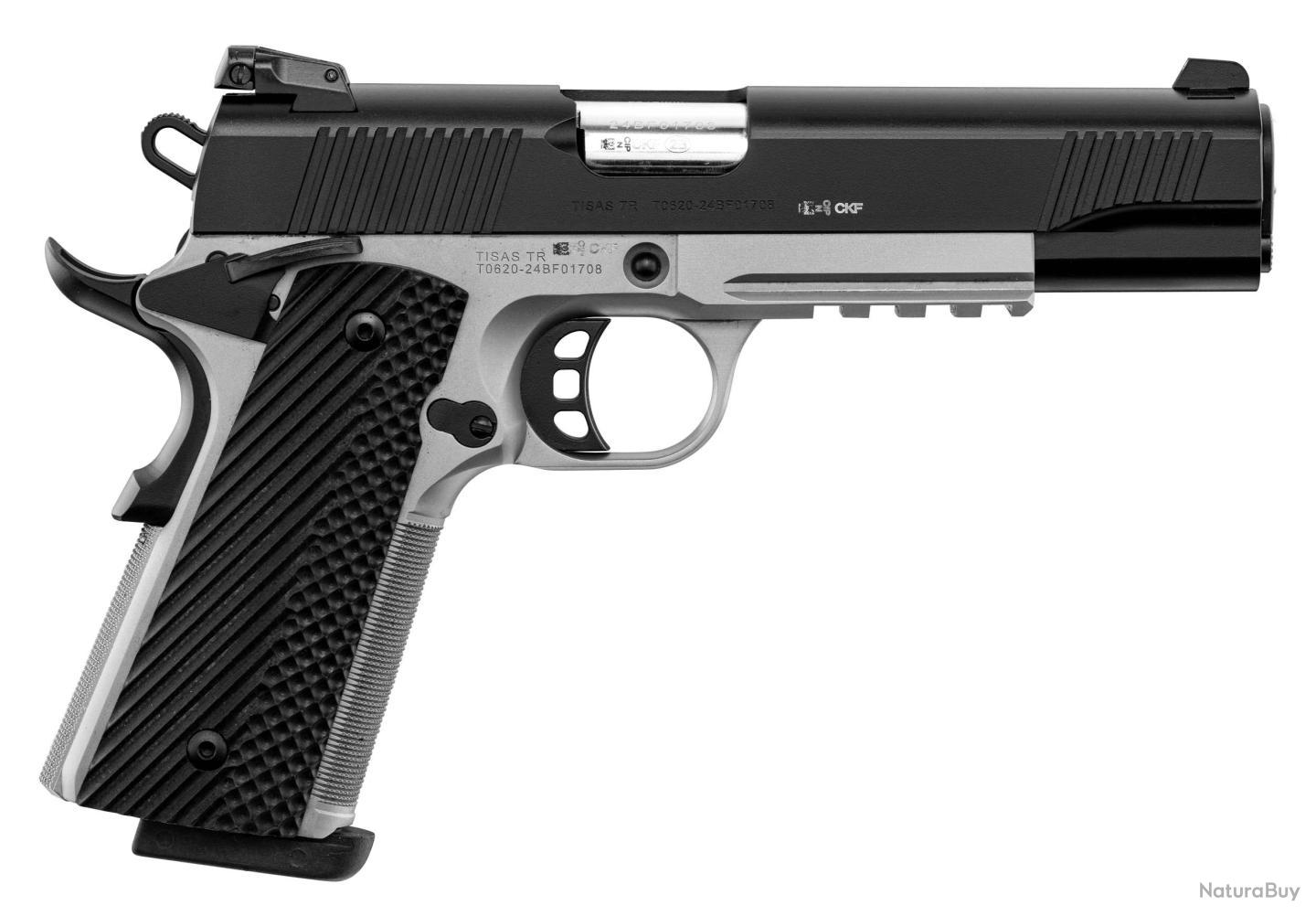 Pistolet TISAS ZIG PC 1911 Bicolore 5'' CAL 45 ACP - HAUSSE FIXE ...