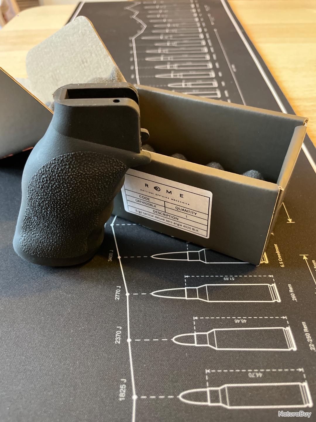 Poignée pistolet Rome Ergo tactical deluxe zero angle 4020 BLK ...