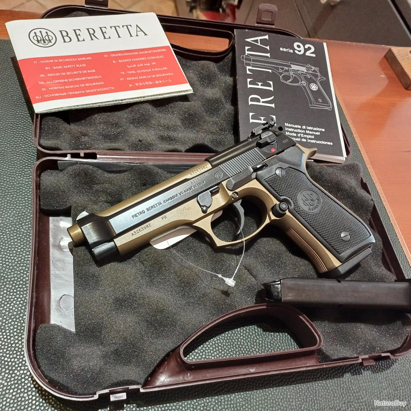 BERETTA 92 FS BRONZE CAL 9MM CAT B - Pistolets de Catégorie B (14306392)