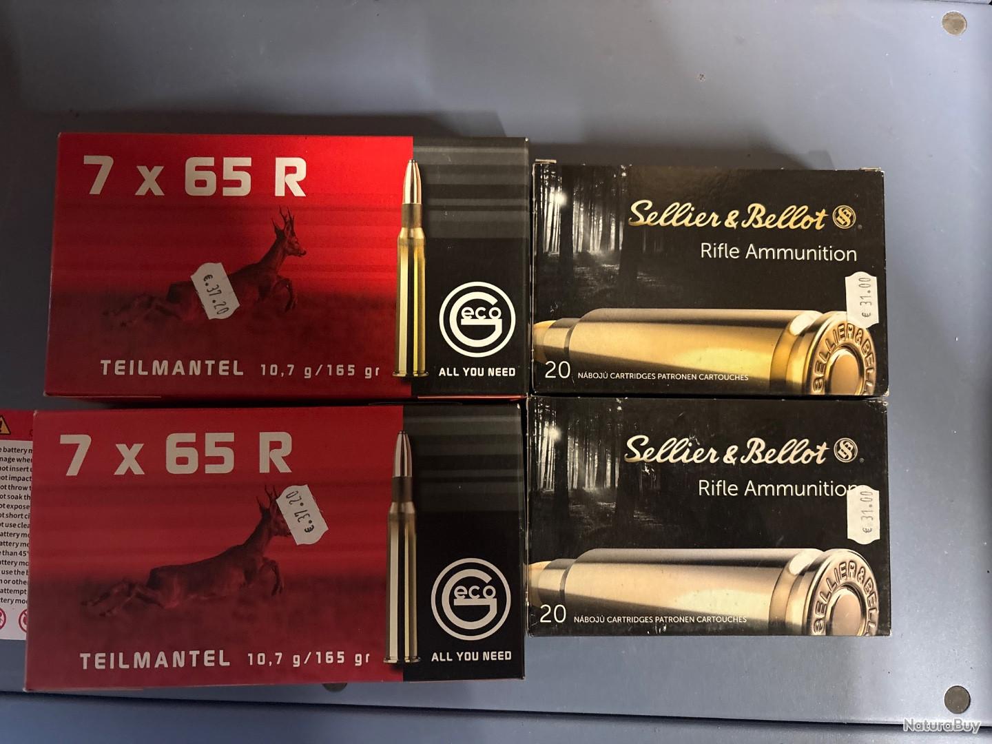 Lot 4 boîtes balles 7x65 R - Balles Calibre 7x65R (14307057)