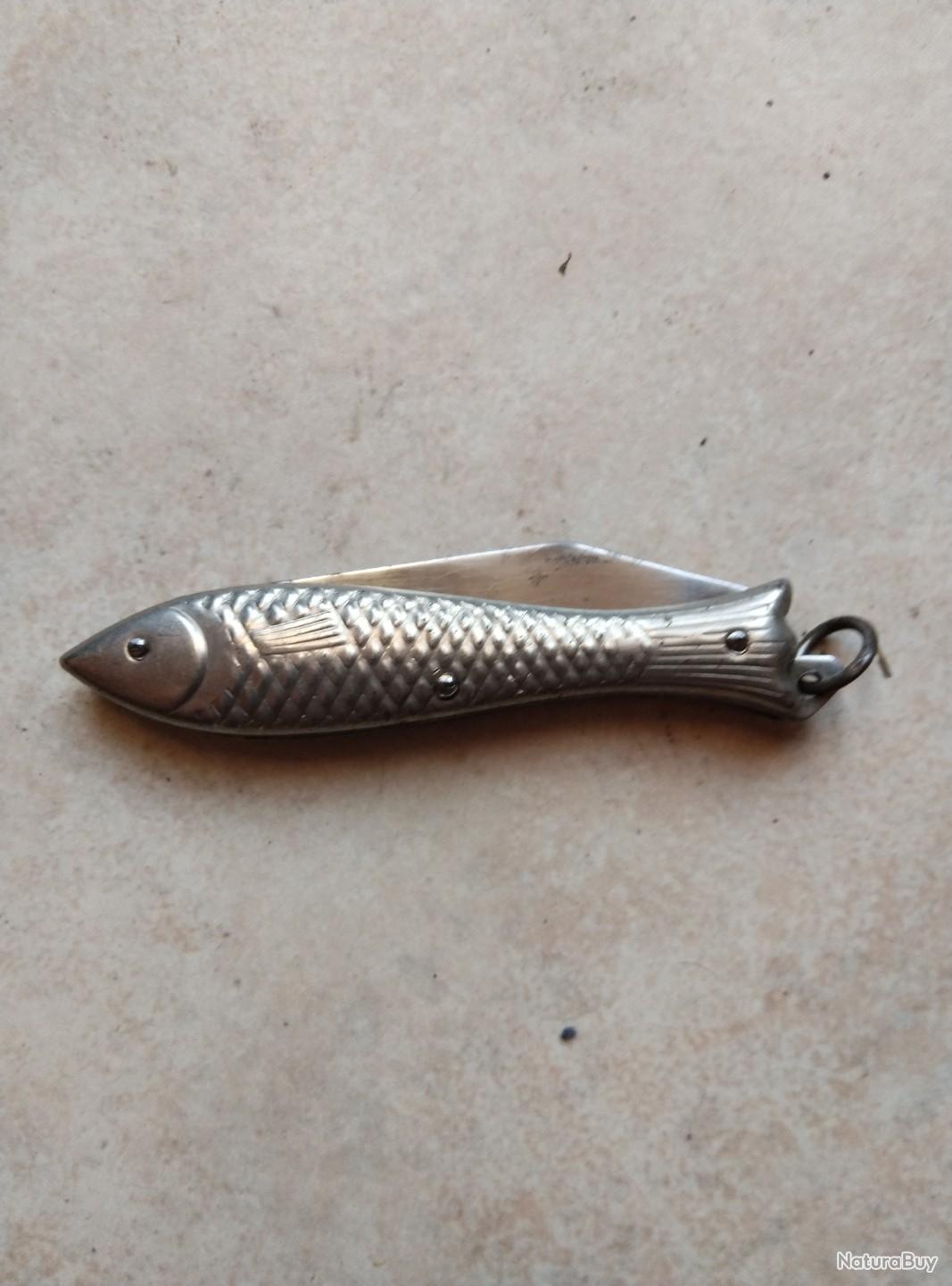 Joli petit couteau pliant de collection MIKOV en forme de poisson tout ...