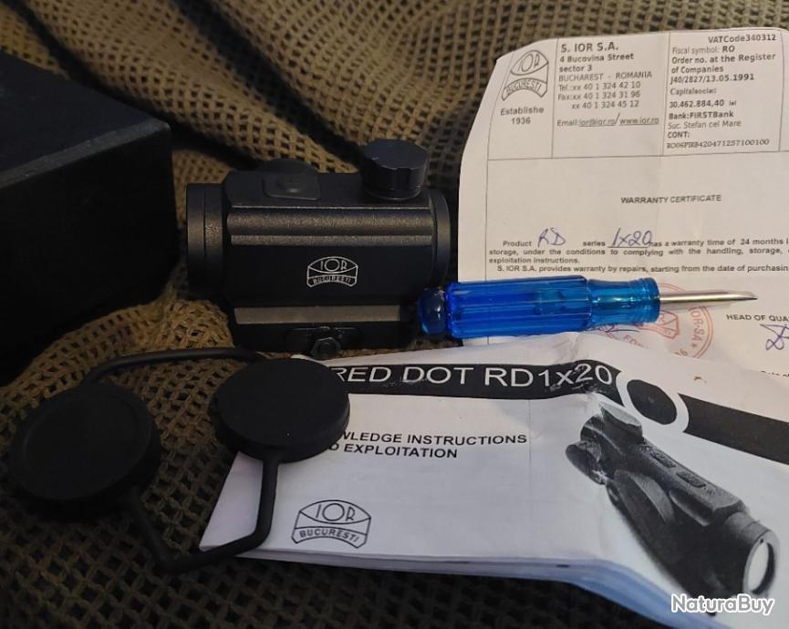Point rouge IOR 1x20 / VALDADA RX Système de montage "quick release ...