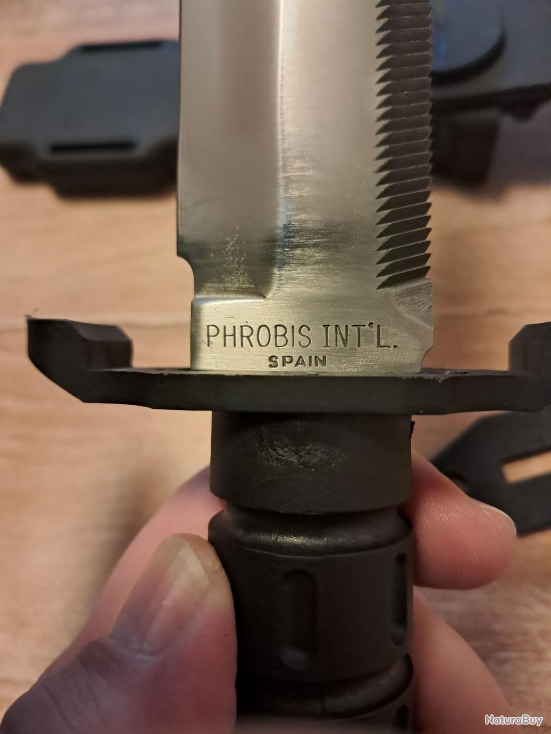 Couteau US Phrobis MFK type Navy Seals années 90, version stainless ...