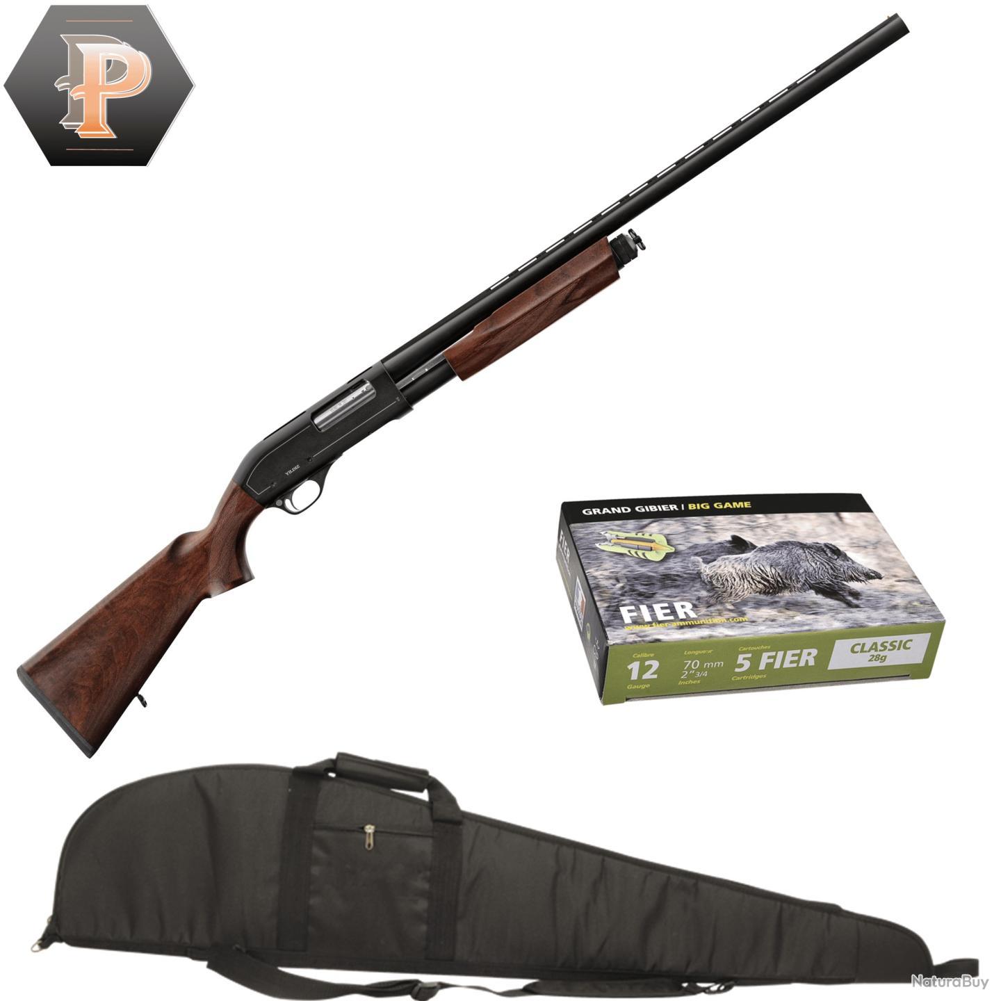 Pack chasseur ! Fusil de chasse à pompe Yildiz S71 Cal 12/76 + mun ...