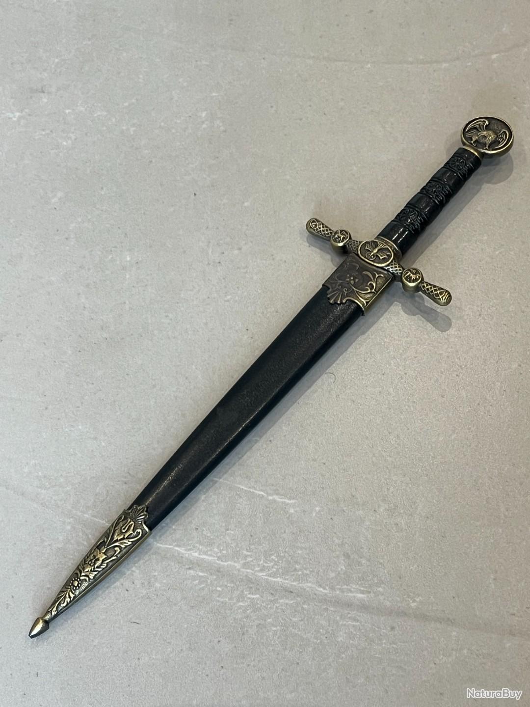 Épée miniature décorative - Pommeau animalier - 30 cm - Couteaux ...