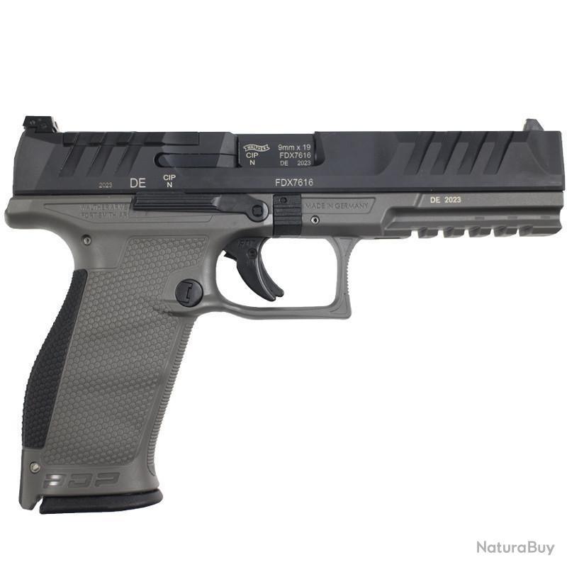 WALTHER PDP FS 5" GREY Cal 9x19 - Pistolets de Catégorie B (14318058)