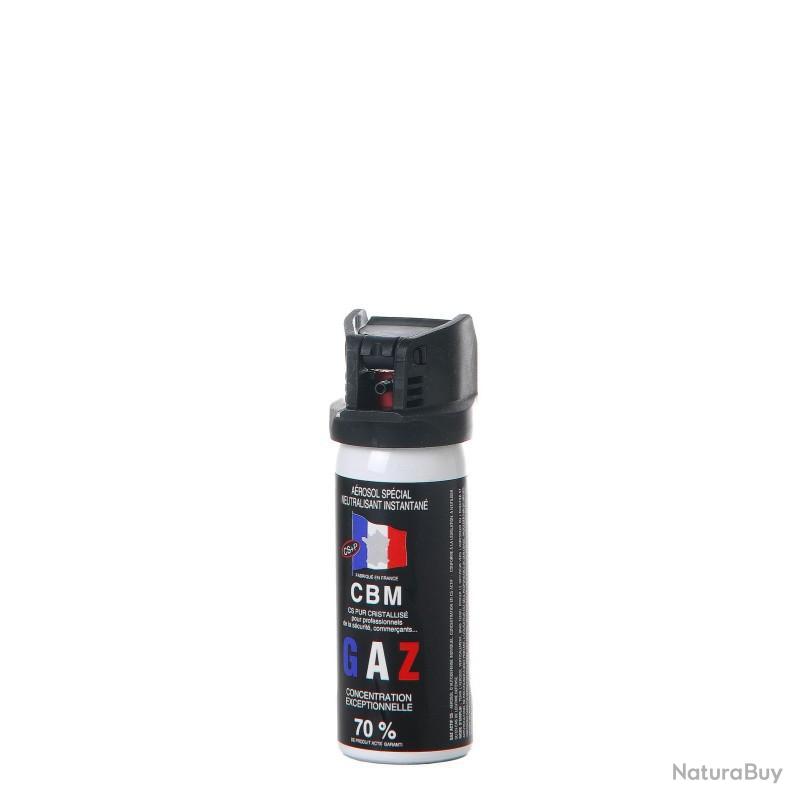 Bombe Gaz Defense CBM CS Capot Clapet 50Ml - Bombe lacrymogène à poivre (14320791)