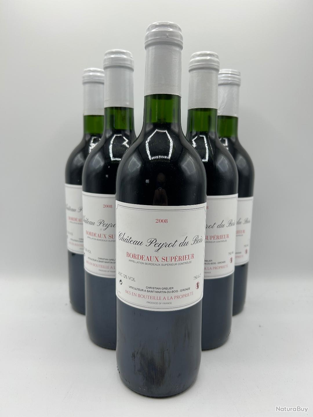 Vente Flash ! 6 Bouteilles de vin rouge - Bordeaux Supérieur Château ...