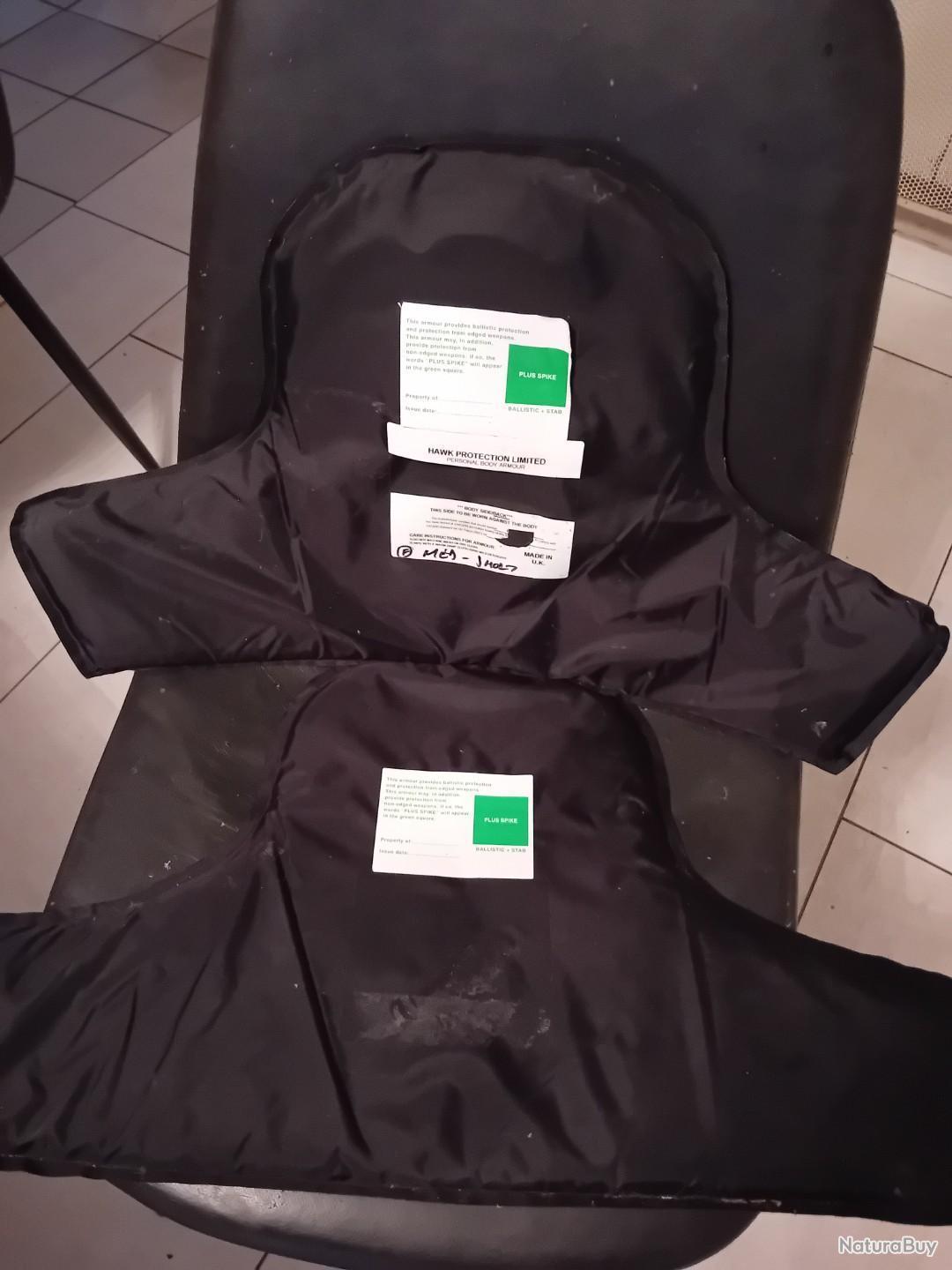 Enchère lot de 2 plaques balistiques contre les armes de poings et les ...