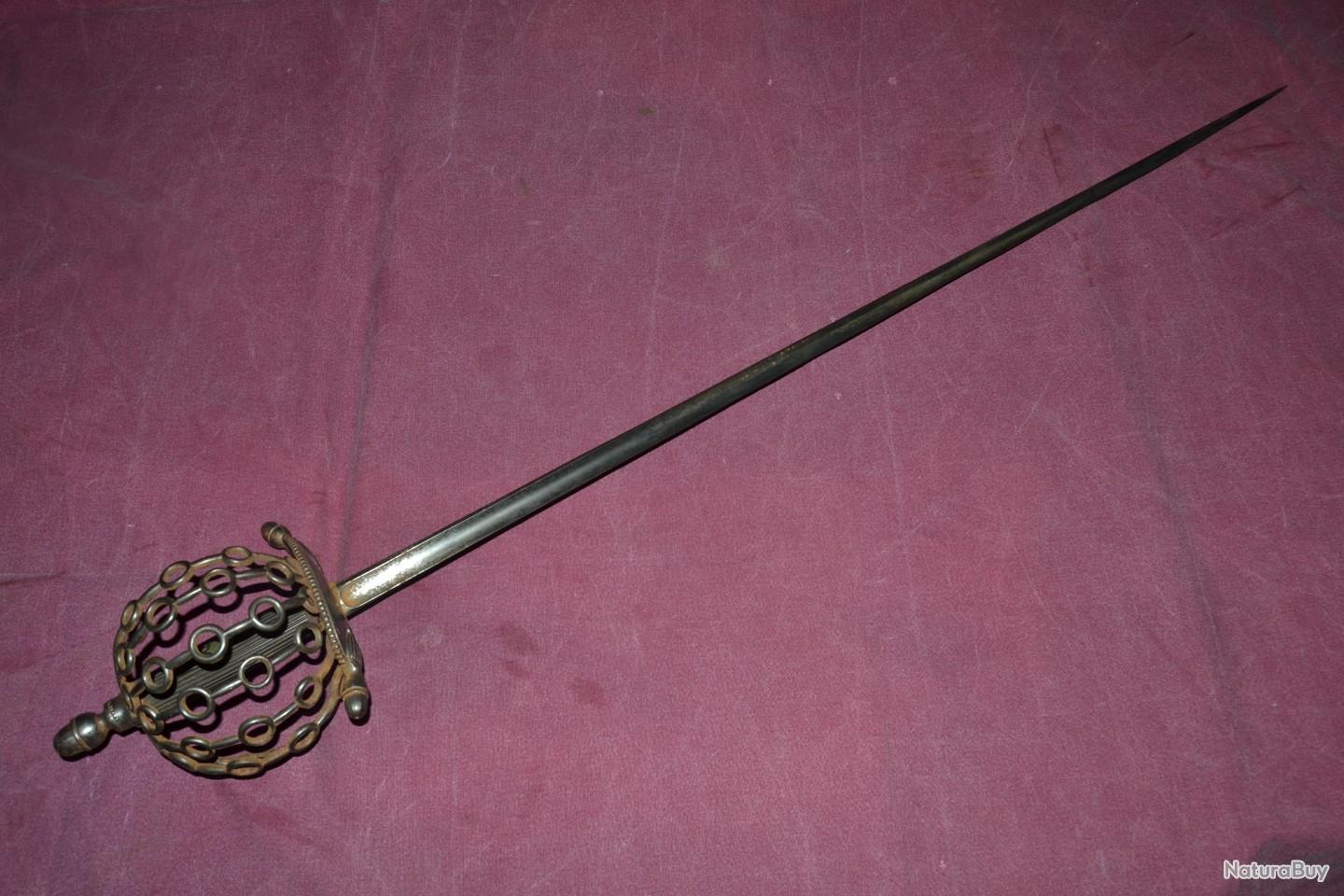 Belle Epée de combat d'officier de marine époque empire - Epées (14324157)