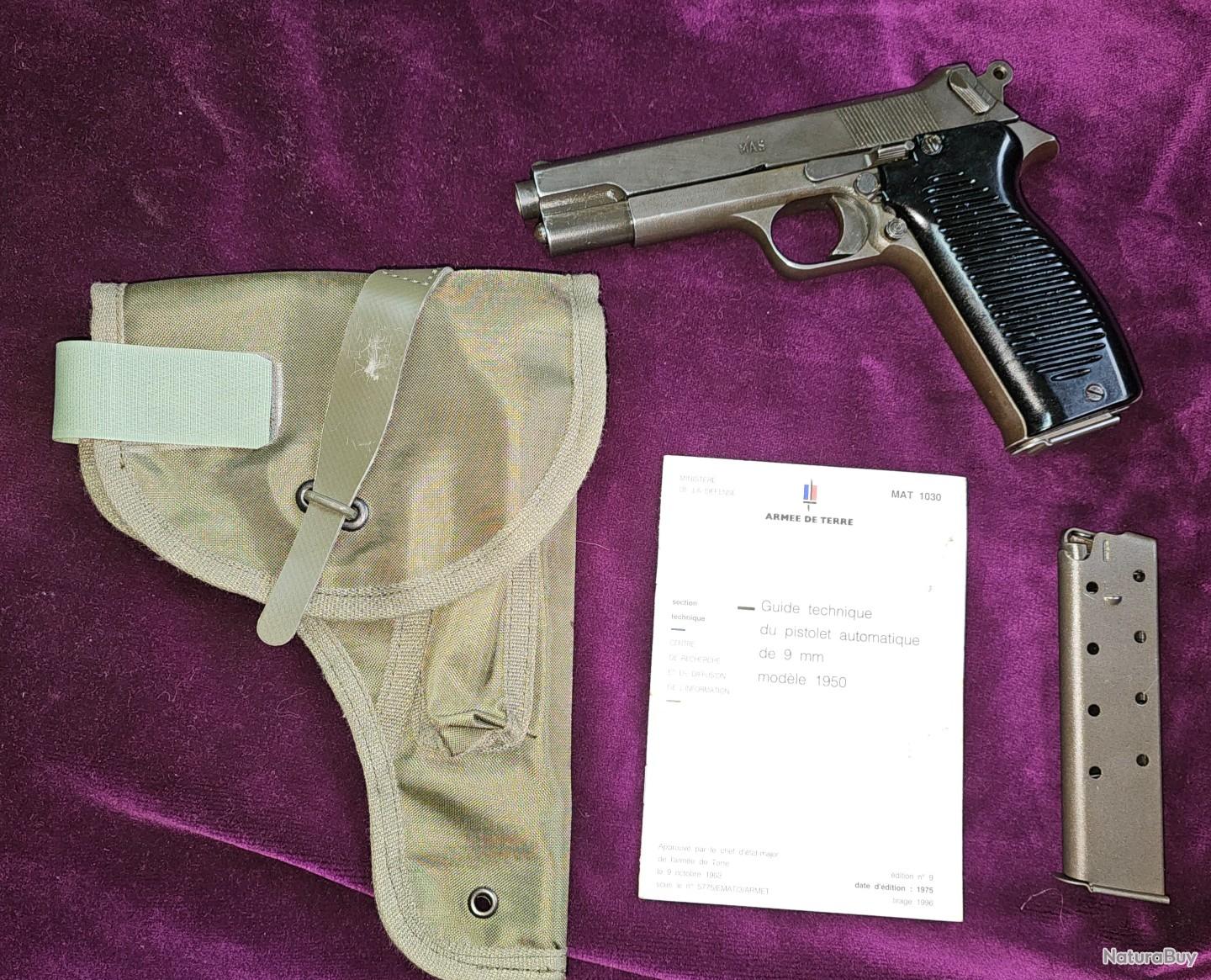 Pistolet MAC 1950 -MAS- Éprouvé CIP et SANS la fissure - 9x19 - FRANCE ...