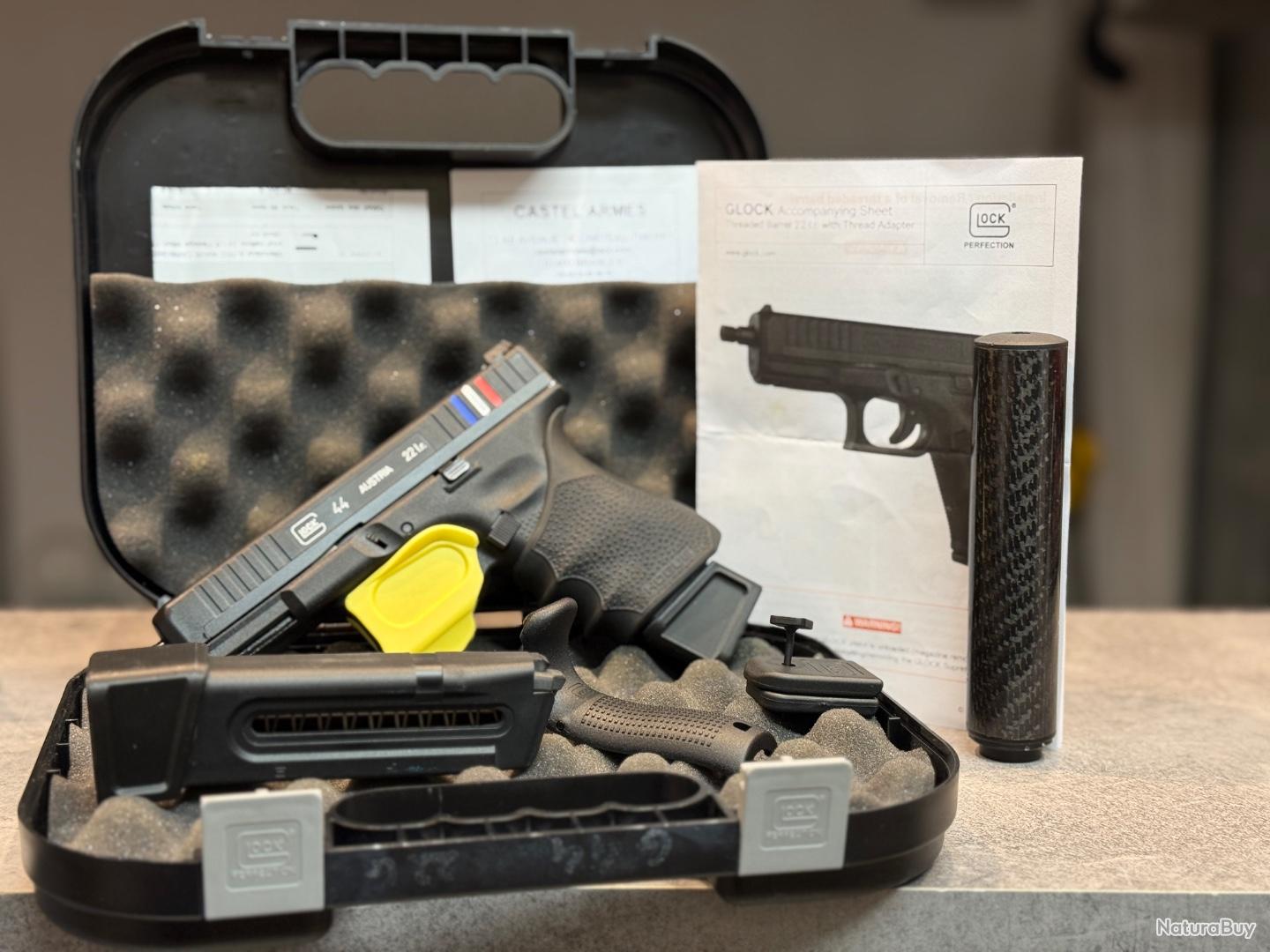 Glock 44 fileté plus accessoires - Pistolets de Catégorie B (14333345)