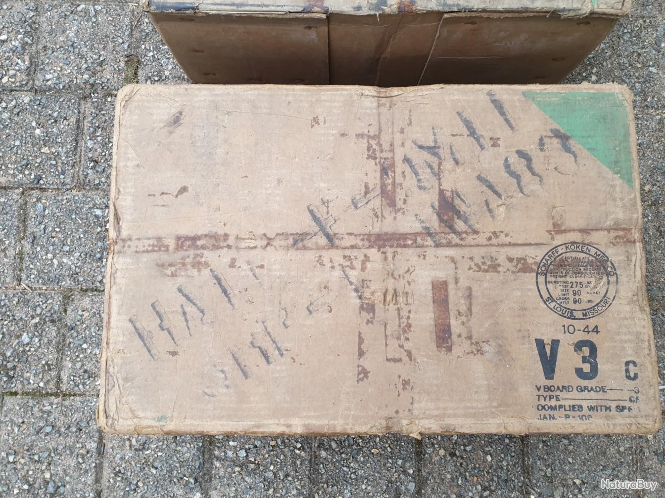 Boite en carton américaine pour l'approvisionnement datée 44 (145.M ...