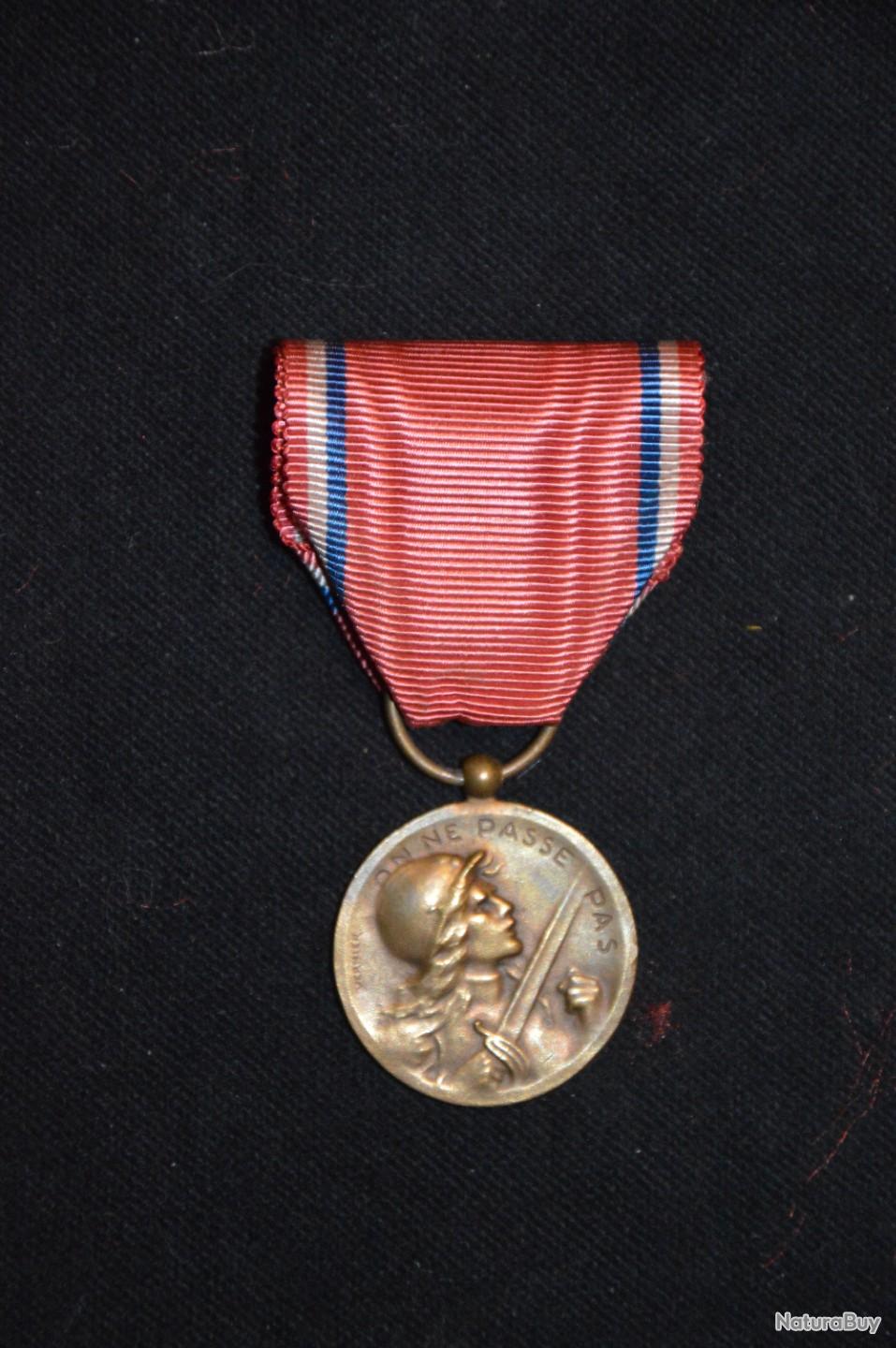MEDAILLE DE VERDUN- MODULE DE VERNIER A BOULE- GRANDE GUERRE 1914/18 ...