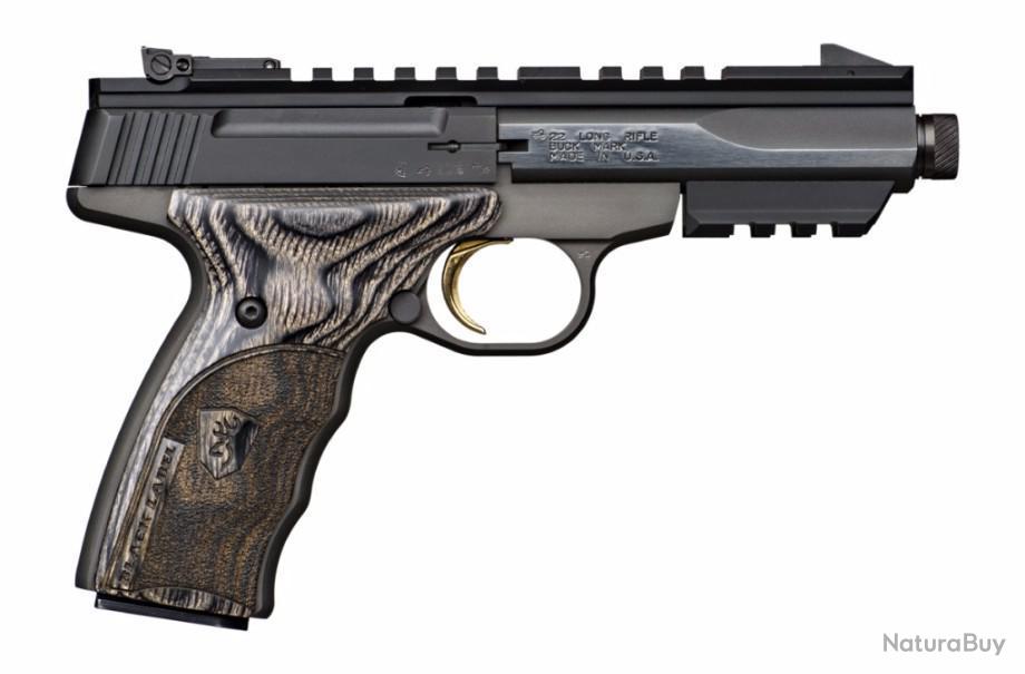 Pistolet Browning Buck Mark micro contour Black Label 22lr fileté ...