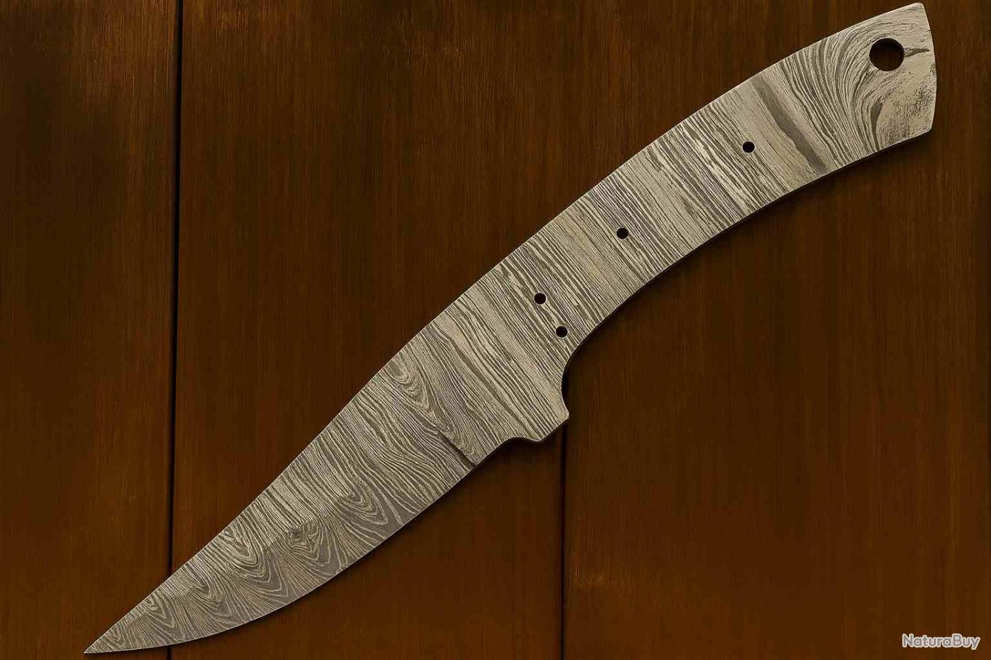 Skinner Lame Curved Drop Point Acier Damas Manche à monter BLDM2747 ...