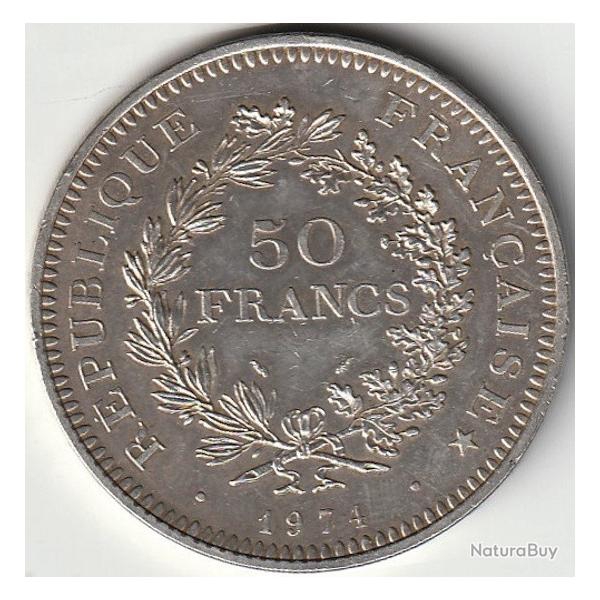 Piece 50 Franc Argent 1974