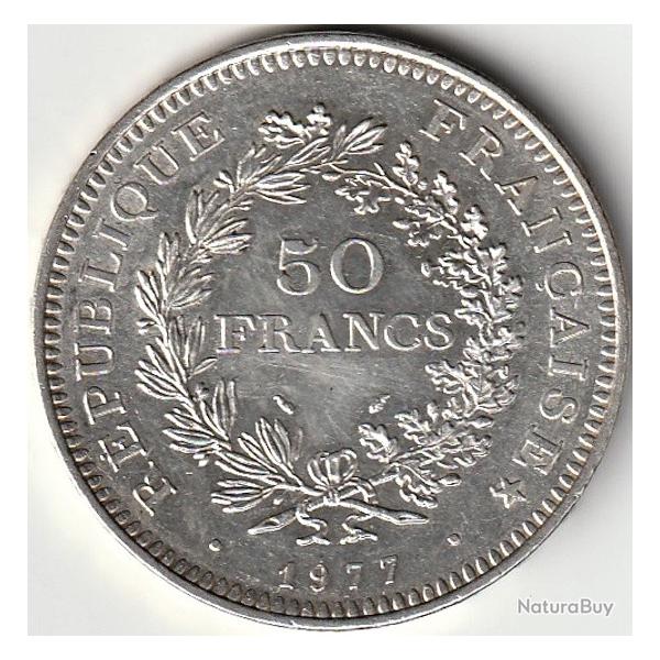 Piece Argent 50 Francs 1977
