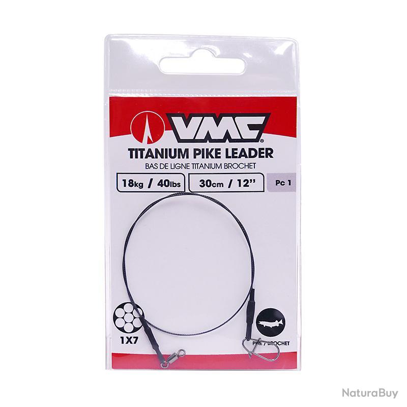 Bas de ligne VMC Titanium leader Pike / 1x7 / 40lb / 50cm - Bas de ...
