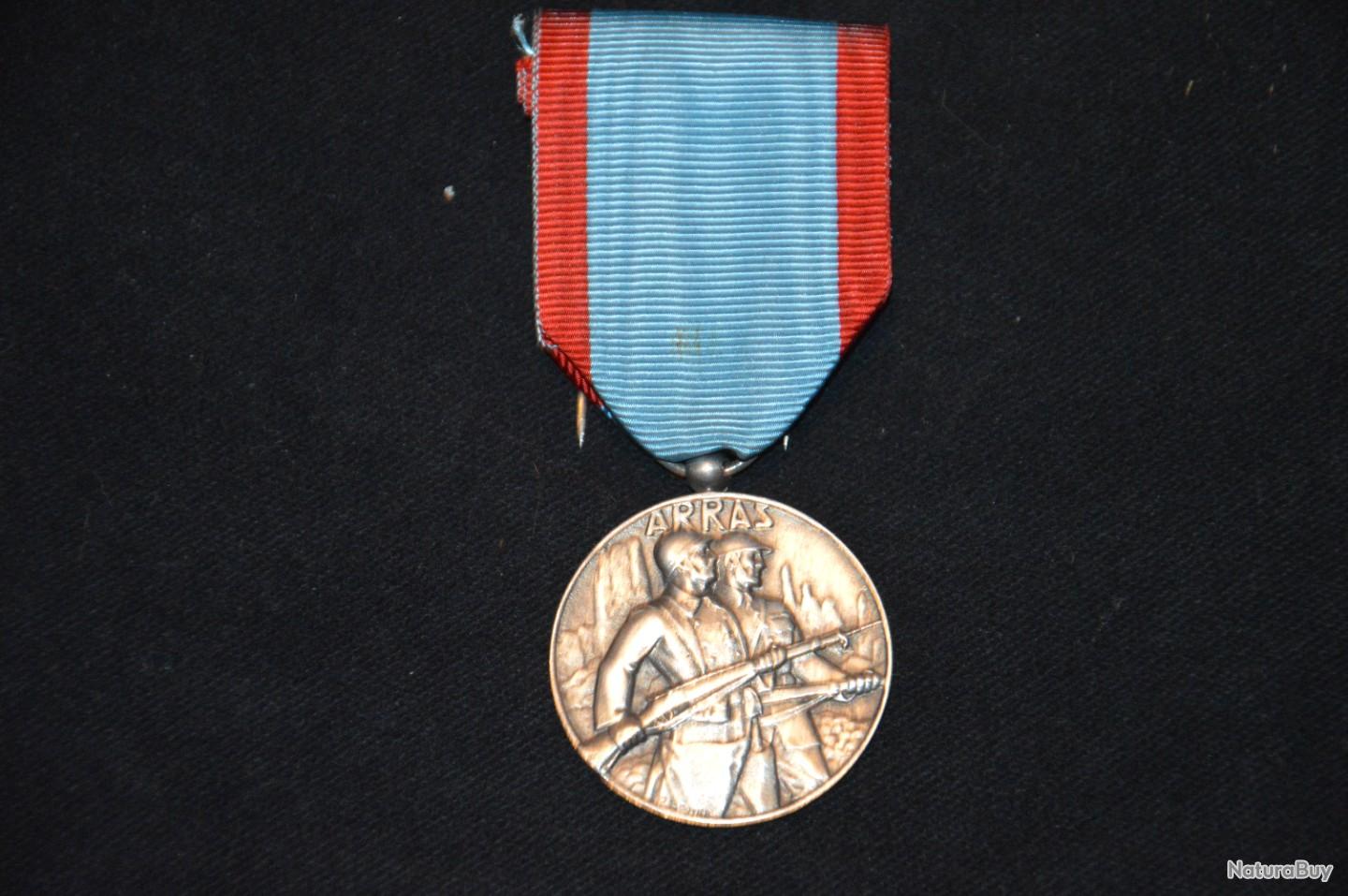 MEDAILLE D'ARRAS ET DES COMBATS D'ARTOIS-MODULE BELIERE A BOULE-GRANDE ...