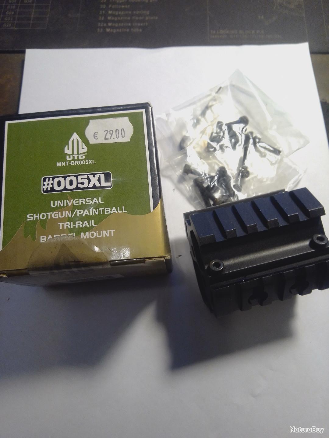 UTG Tri-rail Picatinny Weaver Mount 5 Slots MNT-BR005XL - Rails et ...