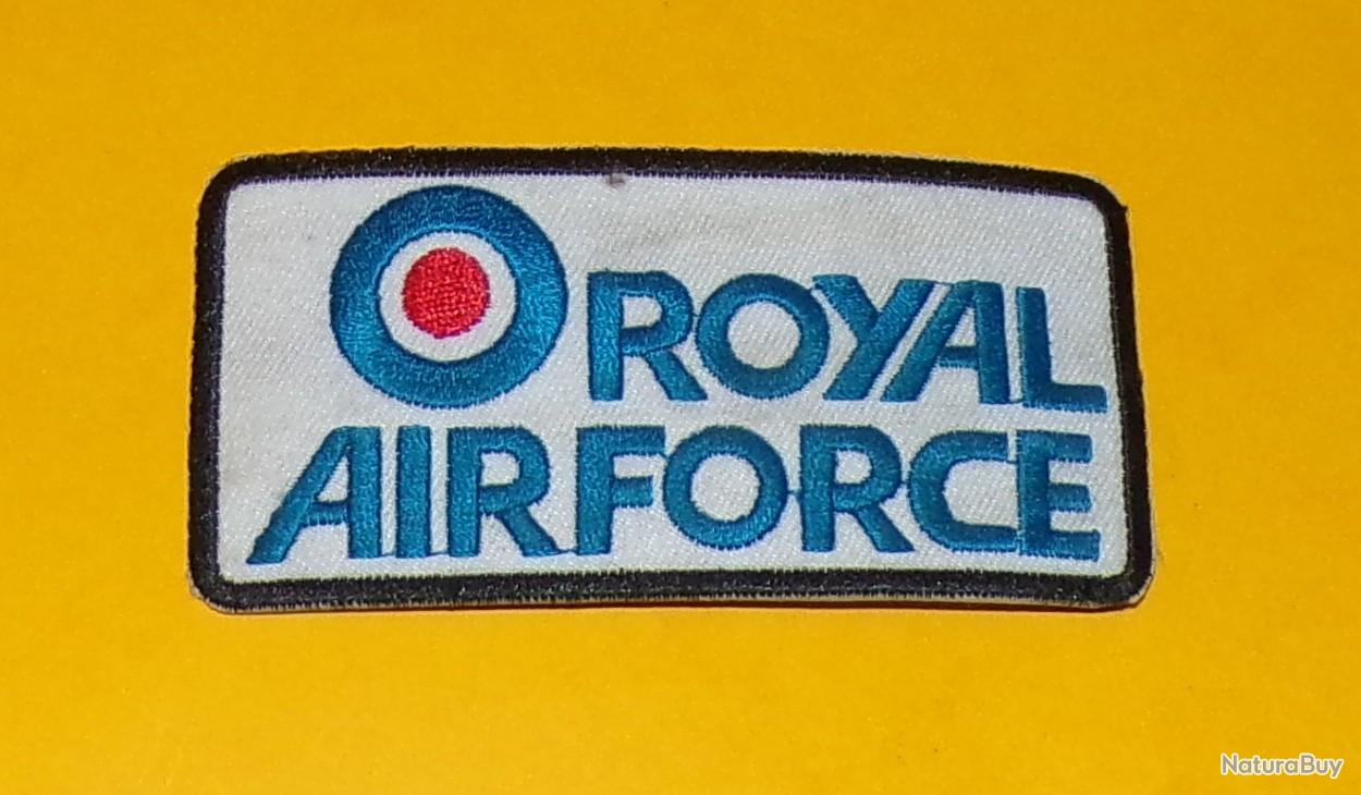 TISSU PATCH : ROYAL AIR FORCE , LONGUEUR 9 CM , BON ETAT VOIR PHOTO . POUR TOUT RENSEIGNEMENT ME ...